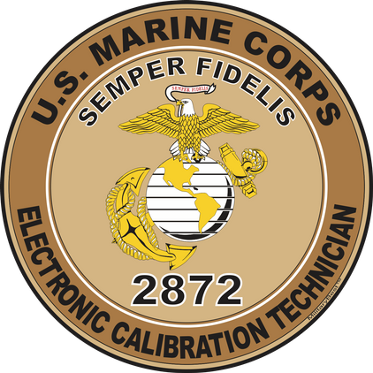 U.S.M.C. MOS 2872 Electronic Calibration Technician Decal