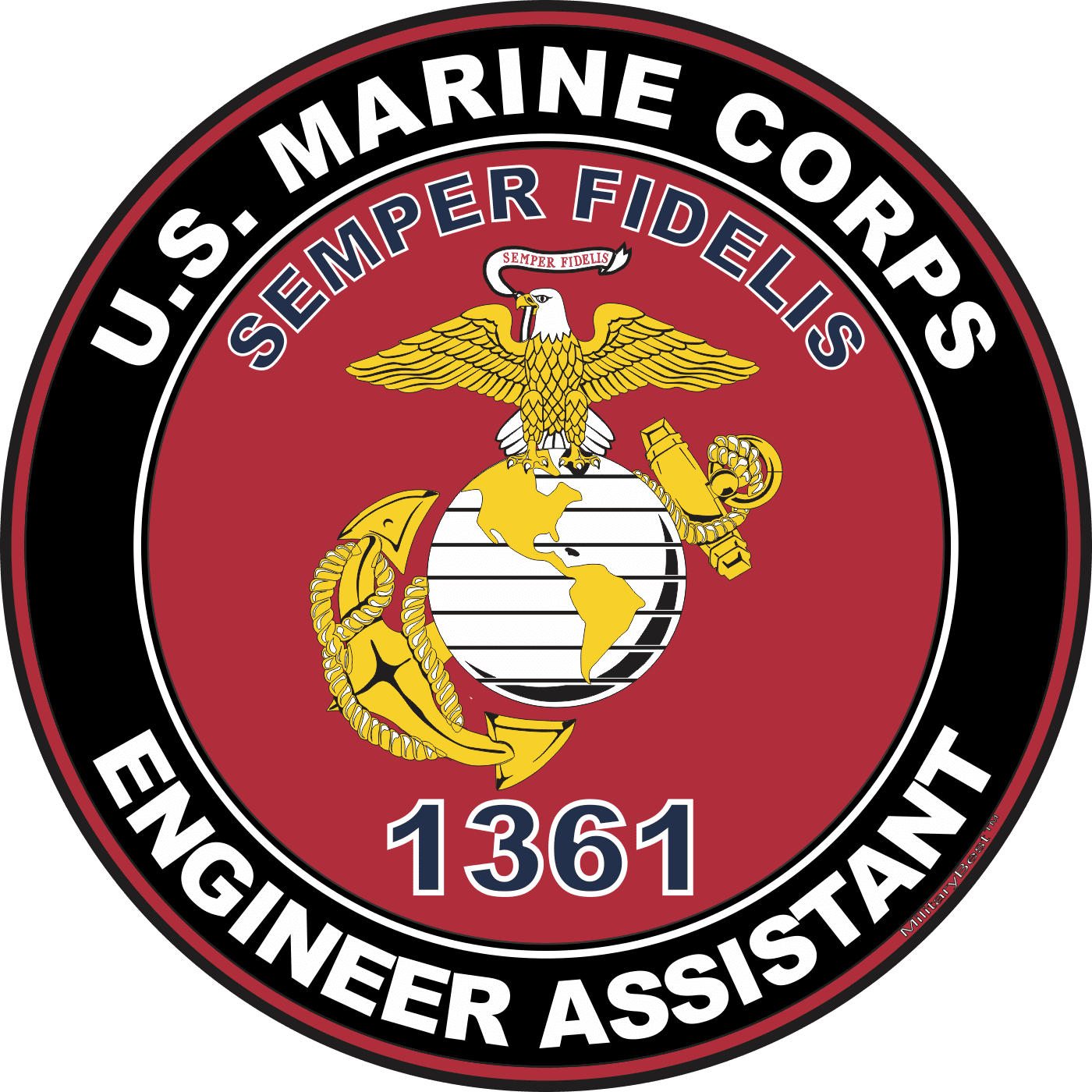 U.S.M.C. MOS 1361 Engineer Assistant Decal