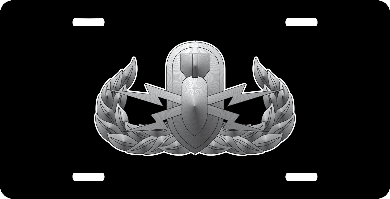 EOD Military License Plate