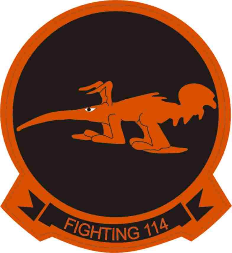 Fighting-114 'Aardvarks' Patch Decal