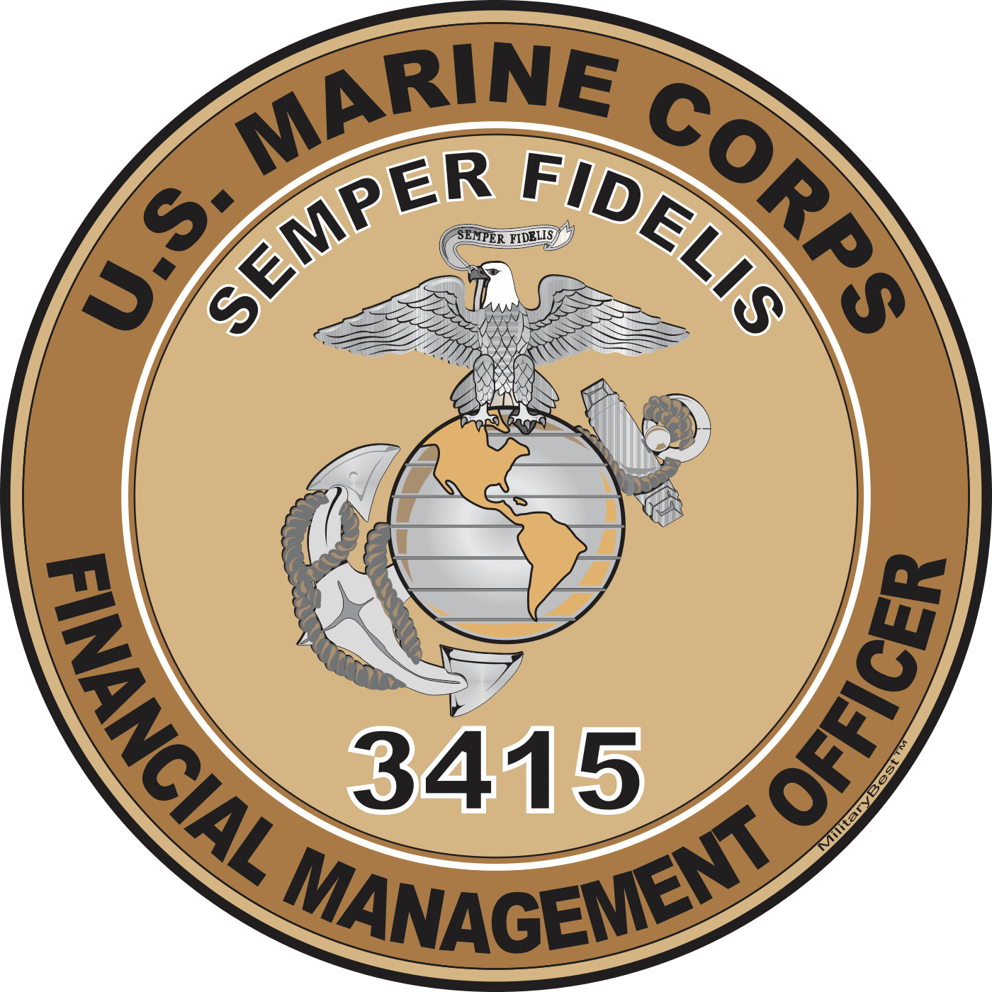 U.S.M.C. MOS 3415 Financial Management Officer Decal