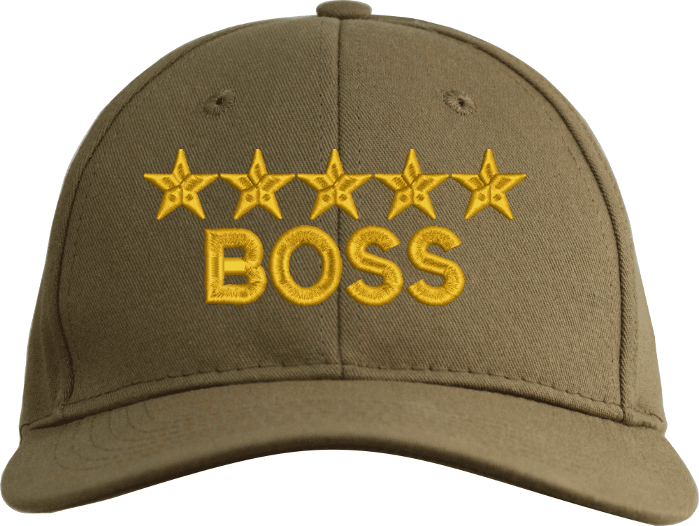 Five Star Boss Custom Embroidered Cap