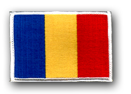 FLAG OF ROMANIA 3½" SHOULDER PATCH