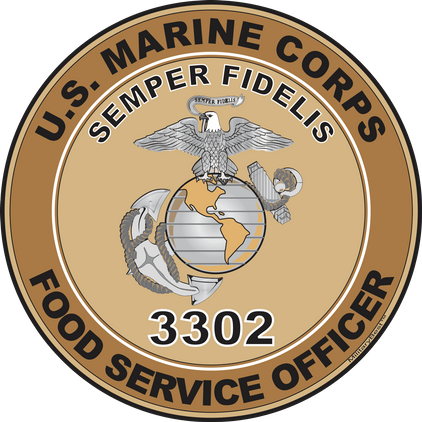 U.S.M.C. MOS 3302 Food Service Officer Decal