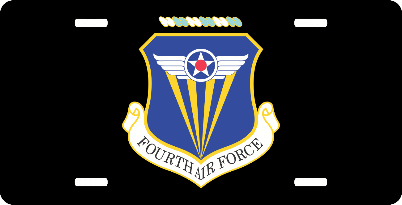 Fourth Air Force License Plate