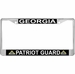 Georgia Patriot Guard Automobile License Plate Frame