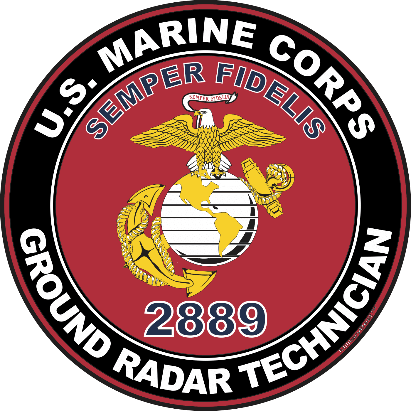 U.S.M.C. MOS 2889 Ground Radar Technician Decal