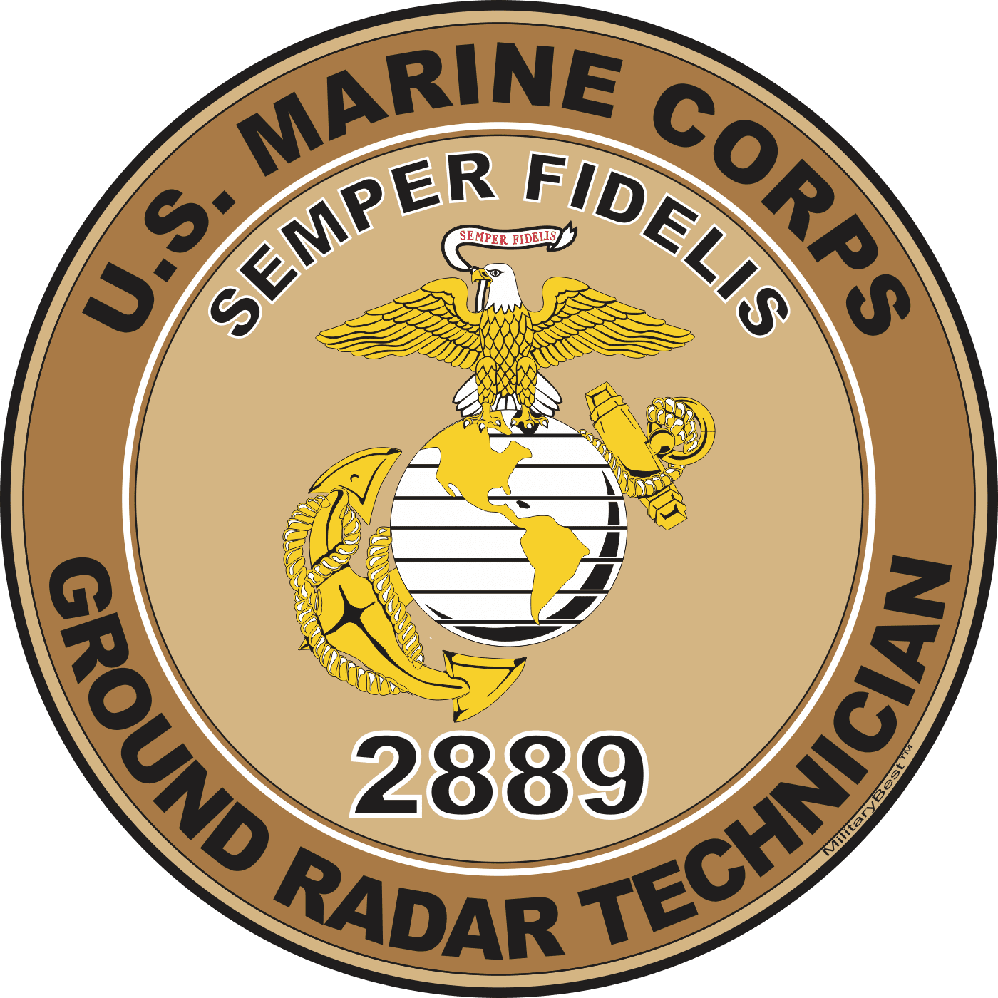 U.S.M.C. MOS 2889 Ground Radar Technician Decal