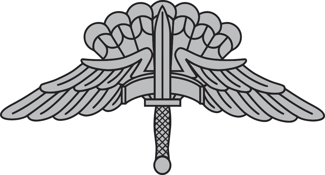 HALO Basic Parachutist Jump Wings Decal