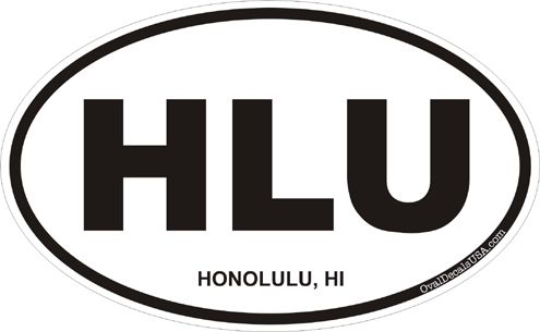 Honolulu, Hawaii Decal Sticker