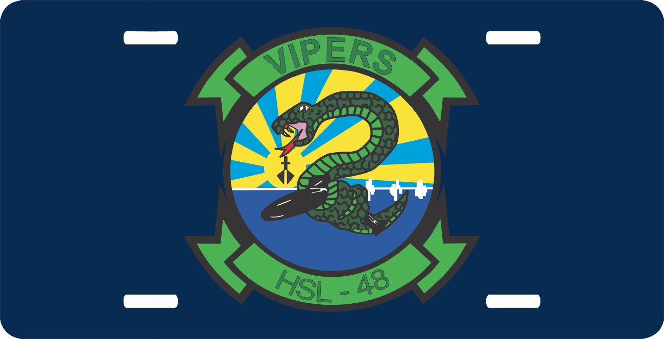 HSL-48 Vipers License Plate
