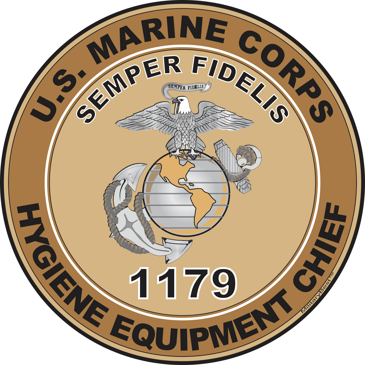 U.S.M.C. MOS 1179 Hygiene Equipment Chief Decal