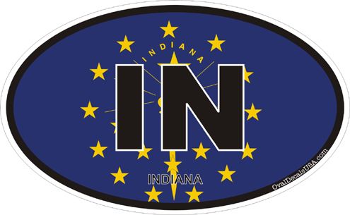Indiana Decal Sticker