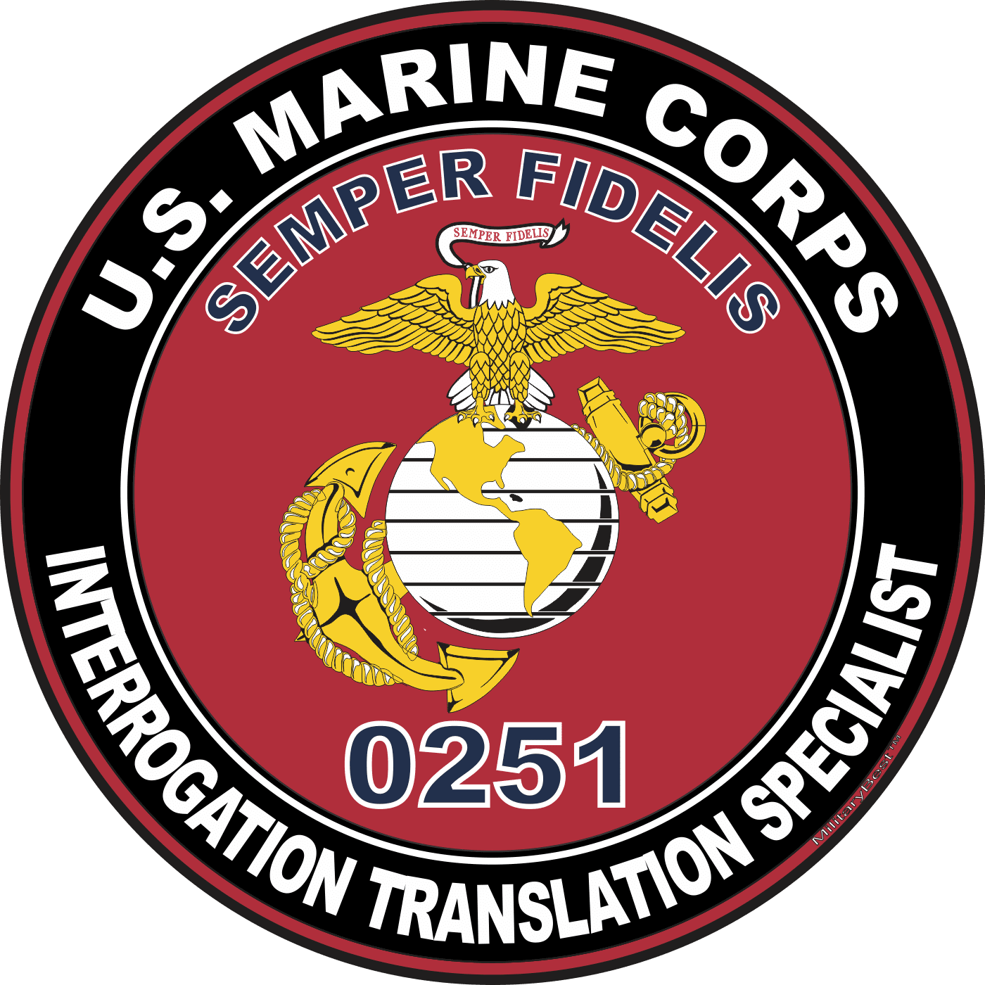 U.S.M.C. MOS 0251 Interrogation Translation Specialist Decal