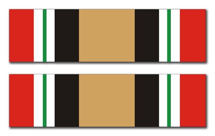 Iraq Campaign Ribbon Vinyl Transfer Decal