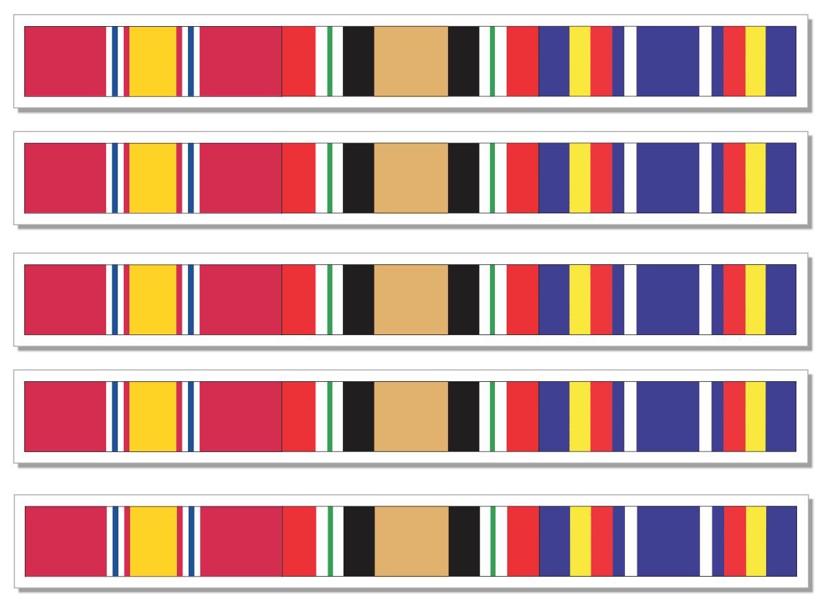 Iraq Service Ribbon 5 Pack