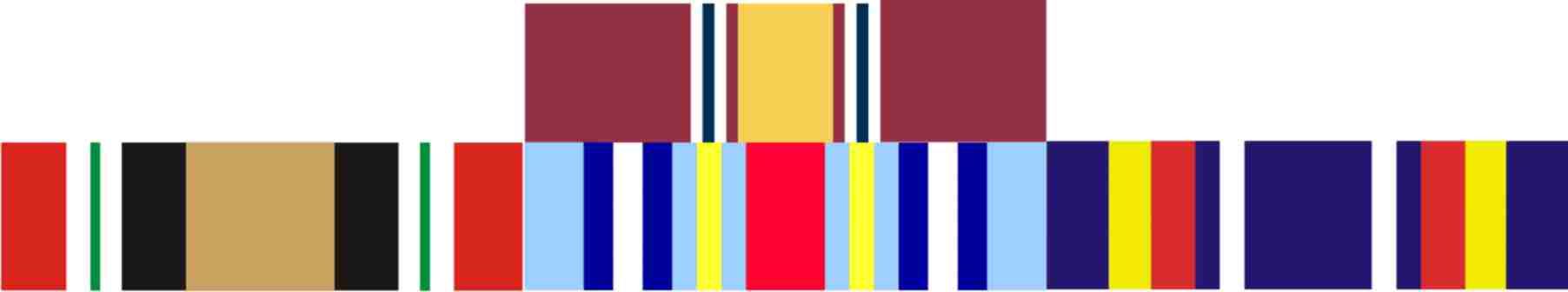 Iraq Service Ribbon Stack Decal