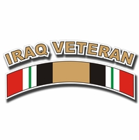Operation Iraqi Freedom Veteran with Ribbon Decal Sticker