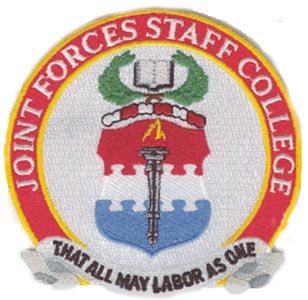 Joint Forces Staff College 4" Military Patch