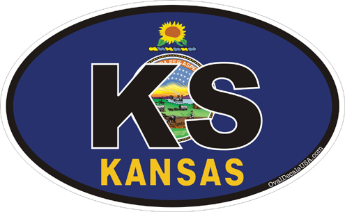 Kansas State Decal Sticker