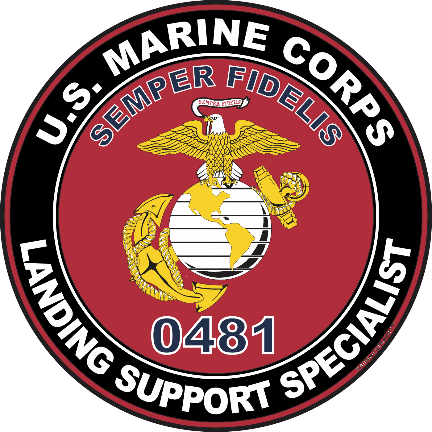 U.S.M.C. MOS 0481 Landing Support Specialist Decal