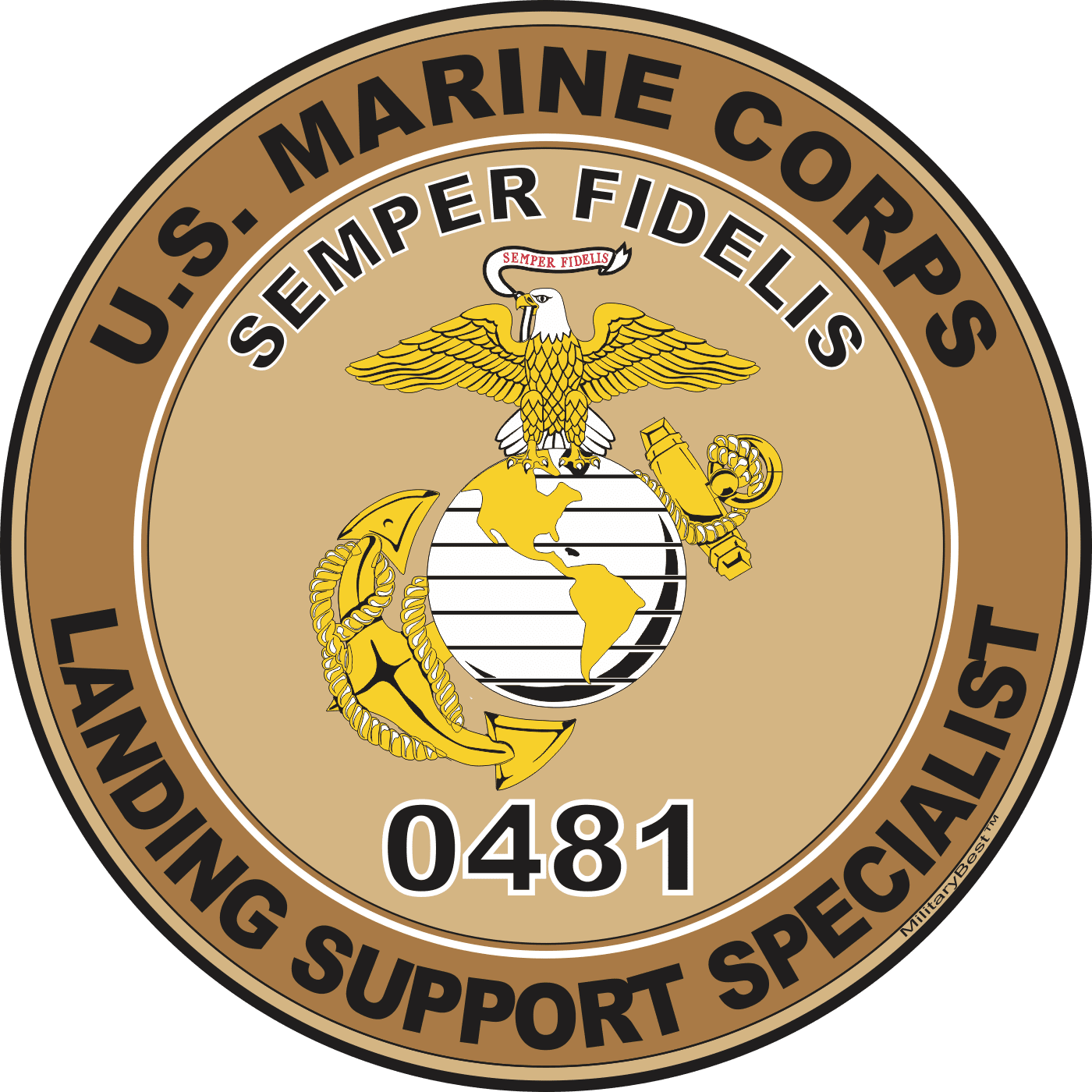 U.S.M.C. MOS 0481 Landing Support Specialist Decal