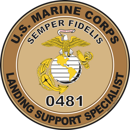 U.S.M.C. MOS 0481 Landing Support Specialist Decal