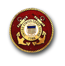 LARGE U.S. Coast Guard LAPEL PIN