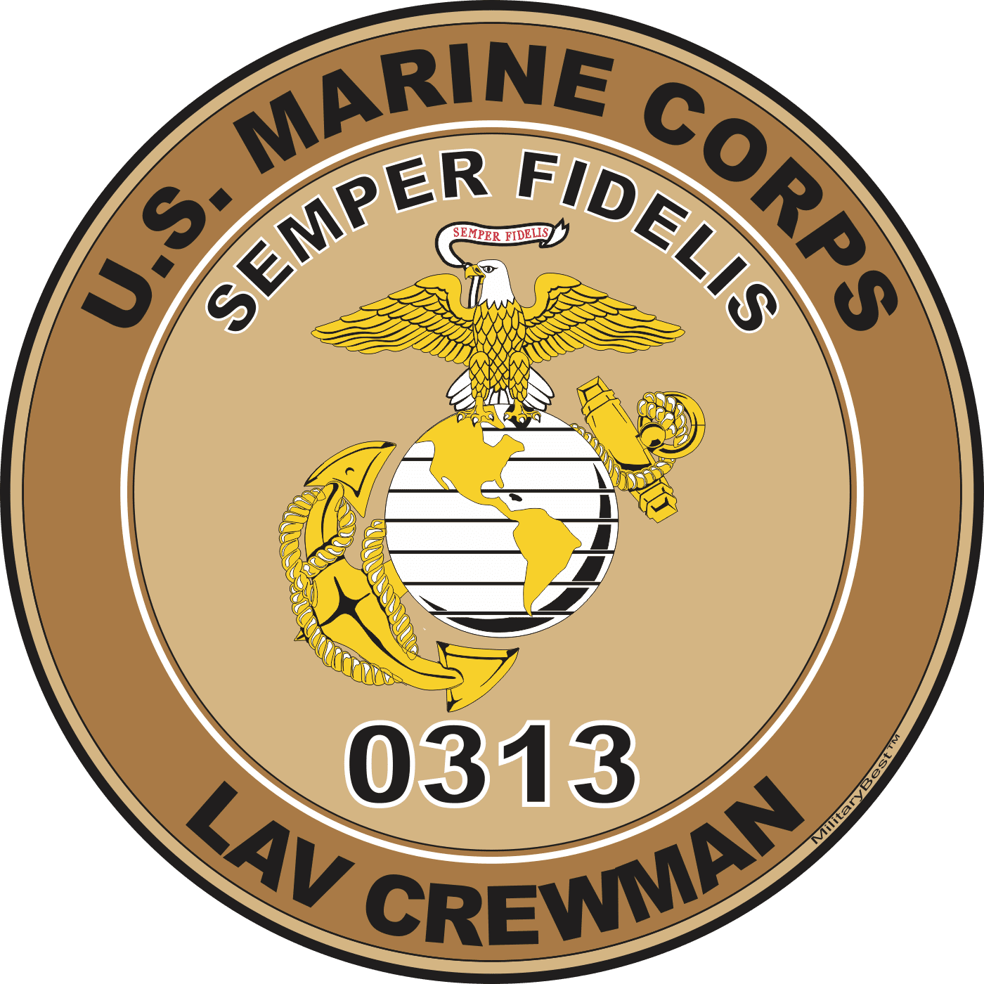 U.S.M.C. MOS 0313 LAV Crewman Decal