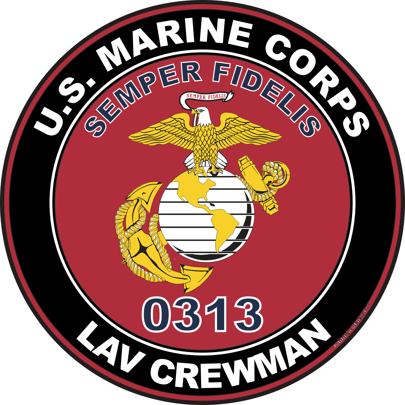 U.S.M.C. MOS 0313 LAV Crewman Decal