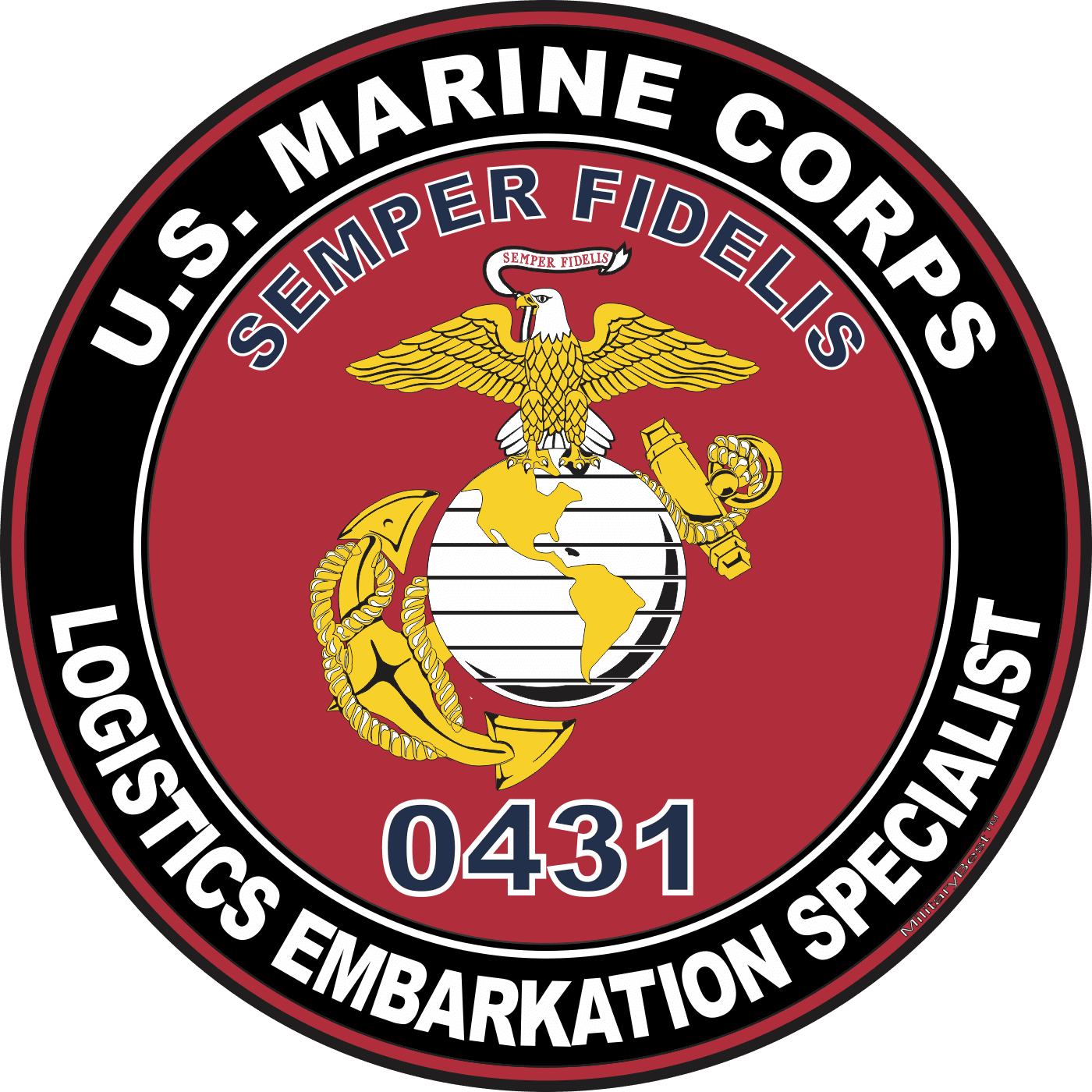 U.S.M.C. MOS 0431 Logistics Embarkation Specialist Decal