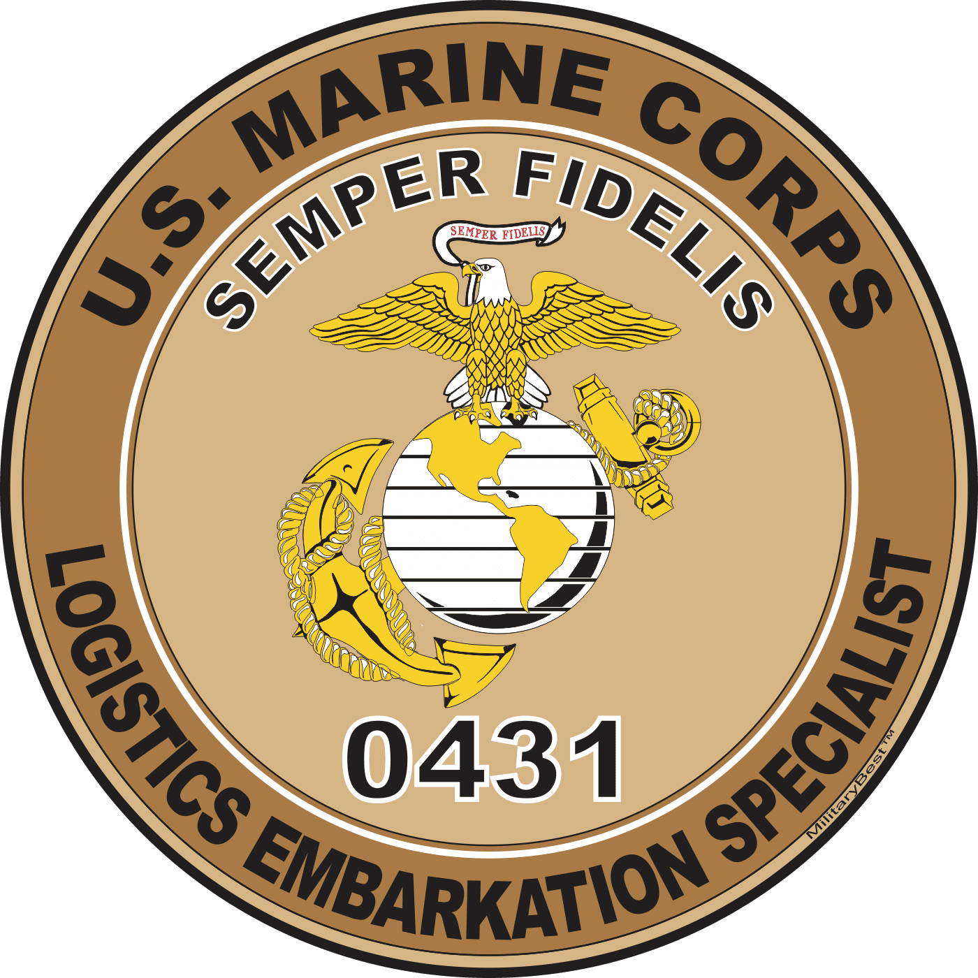 U.S.M.C. MOS 0431 Logistics Embarkation Specialist Decal