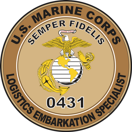 U.S.M.C. MOS 0431 Logistics Embarkation Specialist Decal