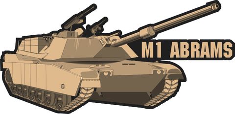 M1 Abrams Tank Decal