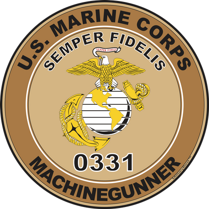 U.S.M.C. MOS 0331 Machinegunner Decal