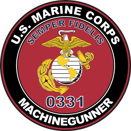 U.S.M.C. MOS 0331 Machinegunner Decal
