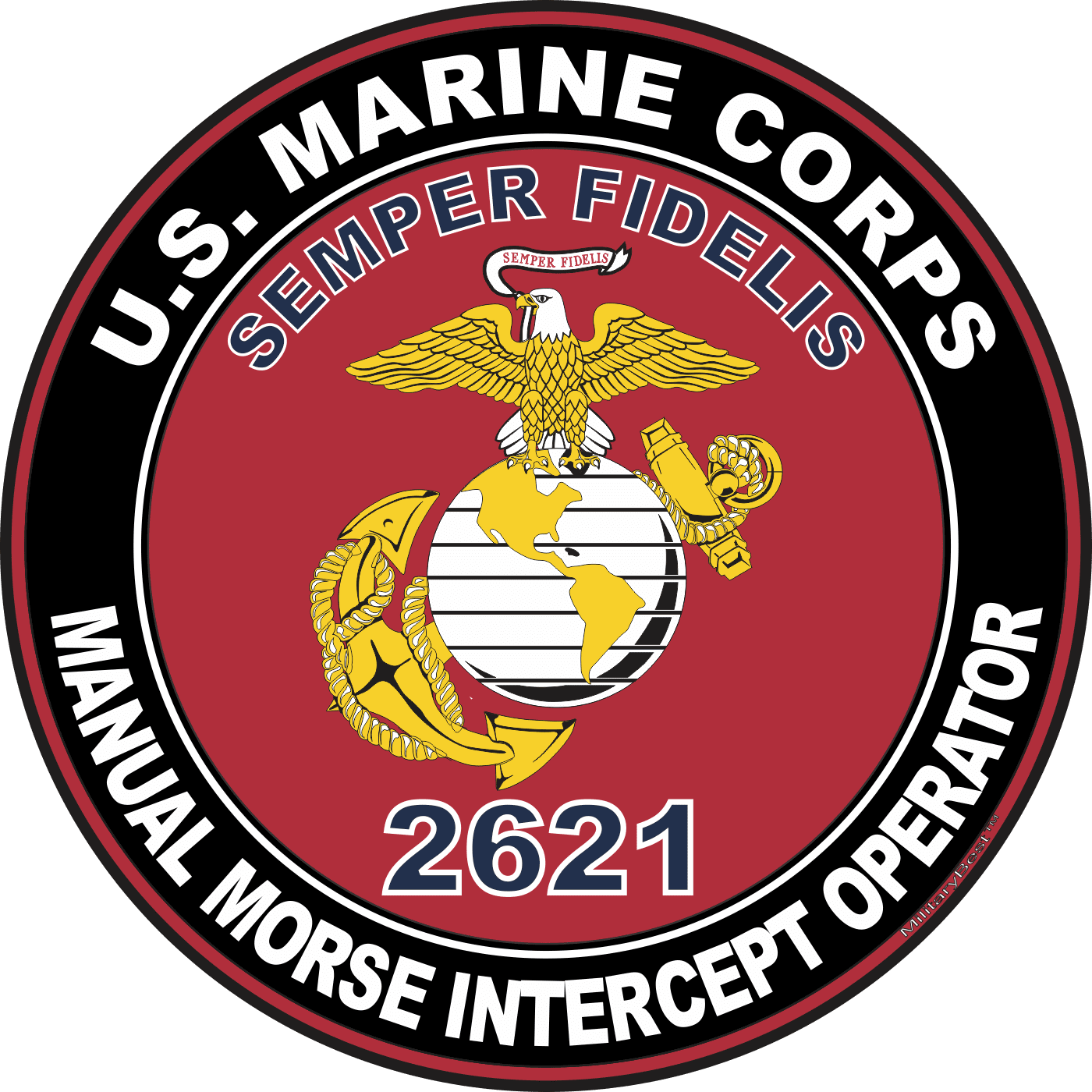 U.S.M.C. MOS 2621 Manual Morse Intercept Operator Decal