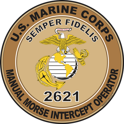 U.S.M.C. MOS 2621 Manual Morse Intercept Operator Decal
