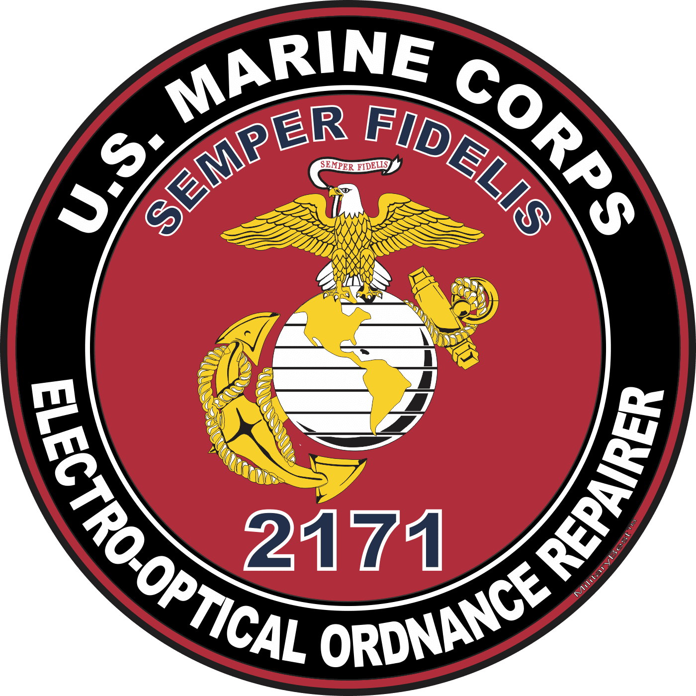 U.S.M.C. MOS 2171 Electro-Optical Ordnance Repairer Decal