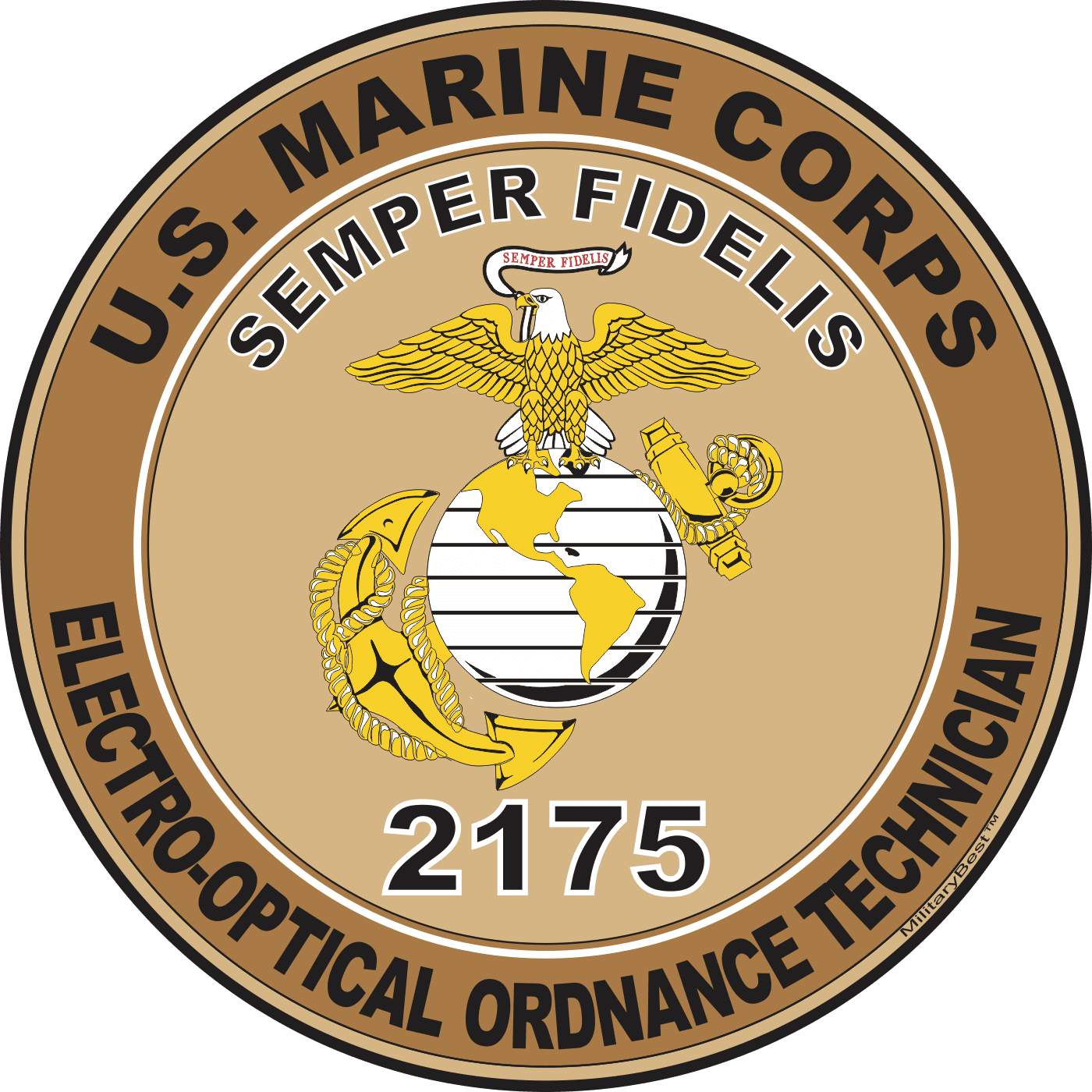 U.S.M.C. MOS 2175 Electro-Optical Ordnance Technician Decal