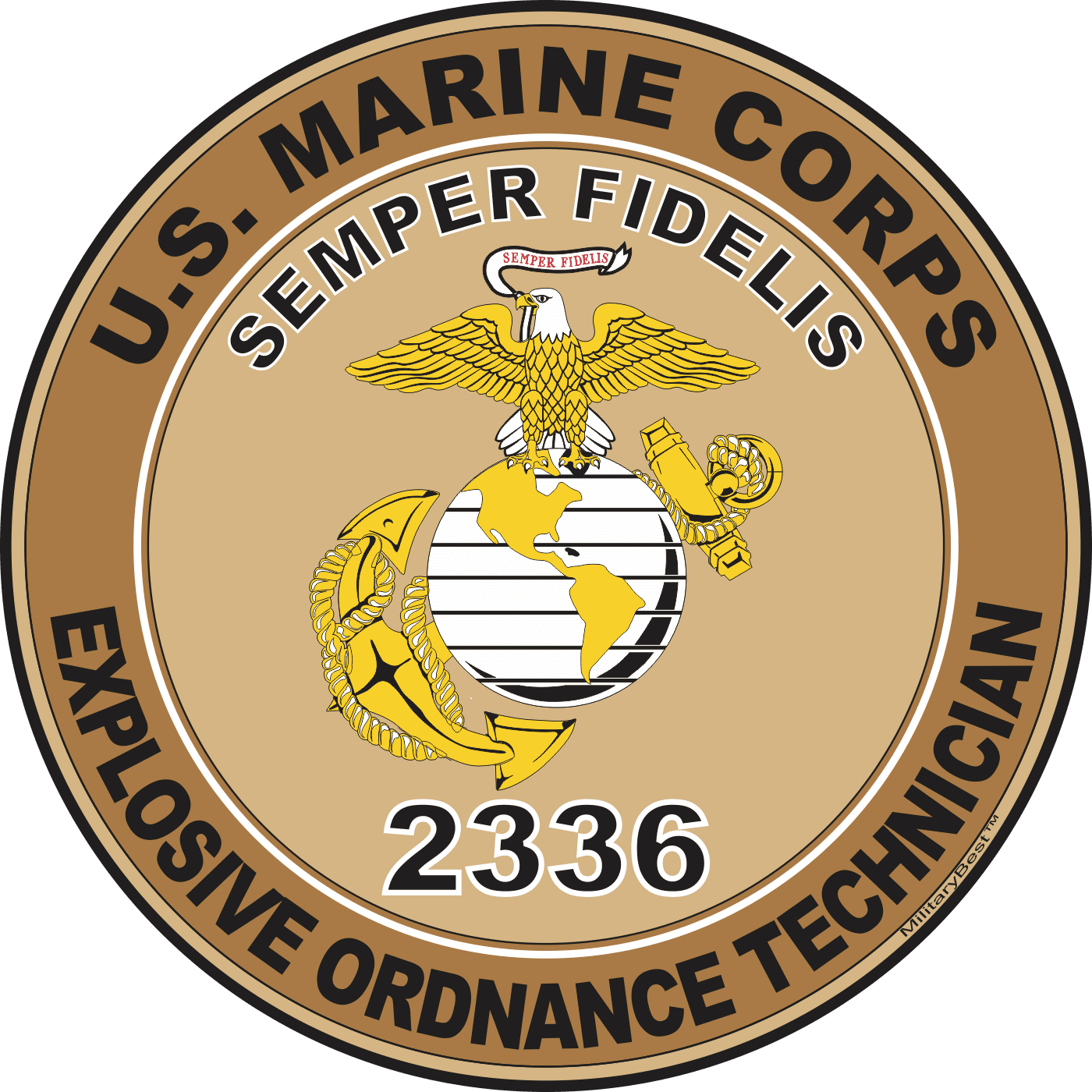 U.S.M.C. MOS 2336 Explosive Ordnance Technician Decal