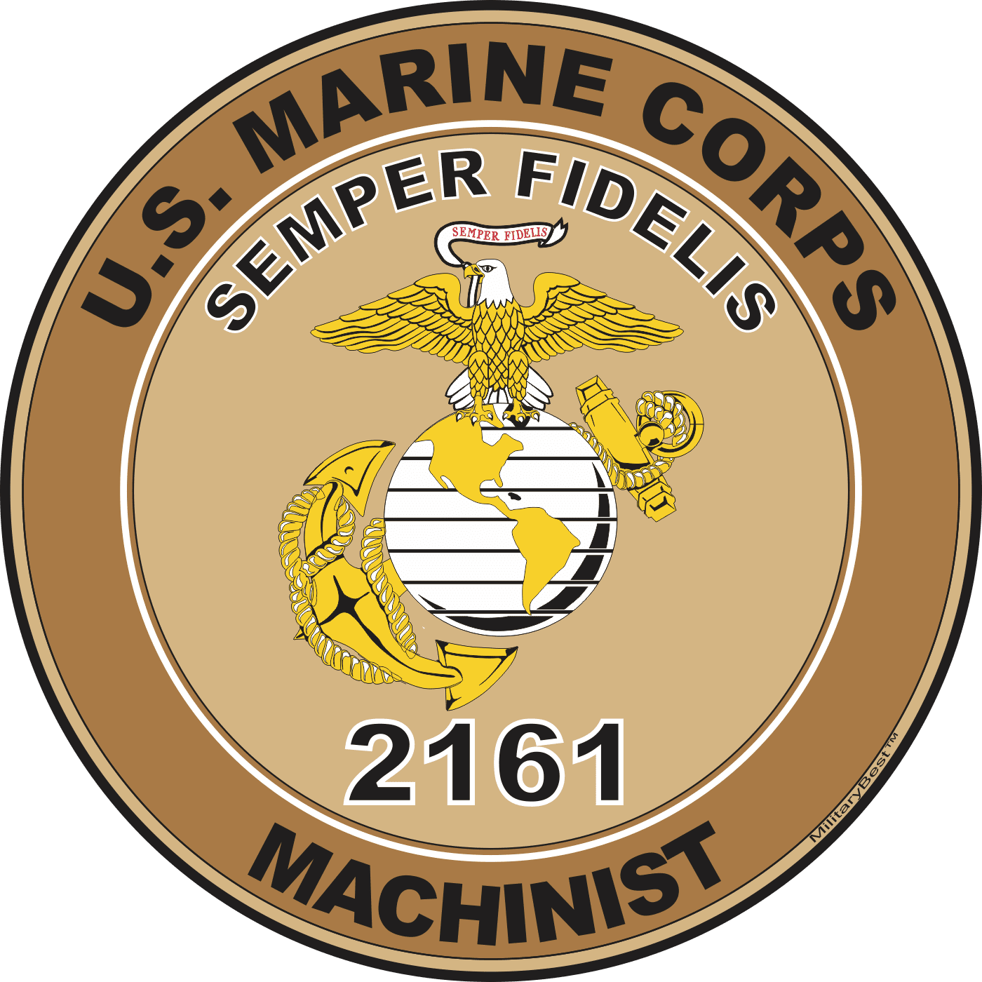 U.S.M.C. MOS 2161 Machinist Decal