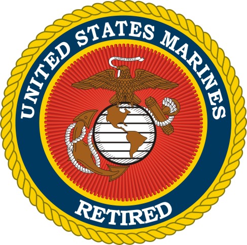 Marine Corps Retired Decal Sticker