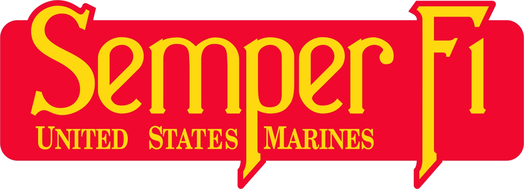 MARINE CORPS 'SEMPER FI' BUMPER STICKER