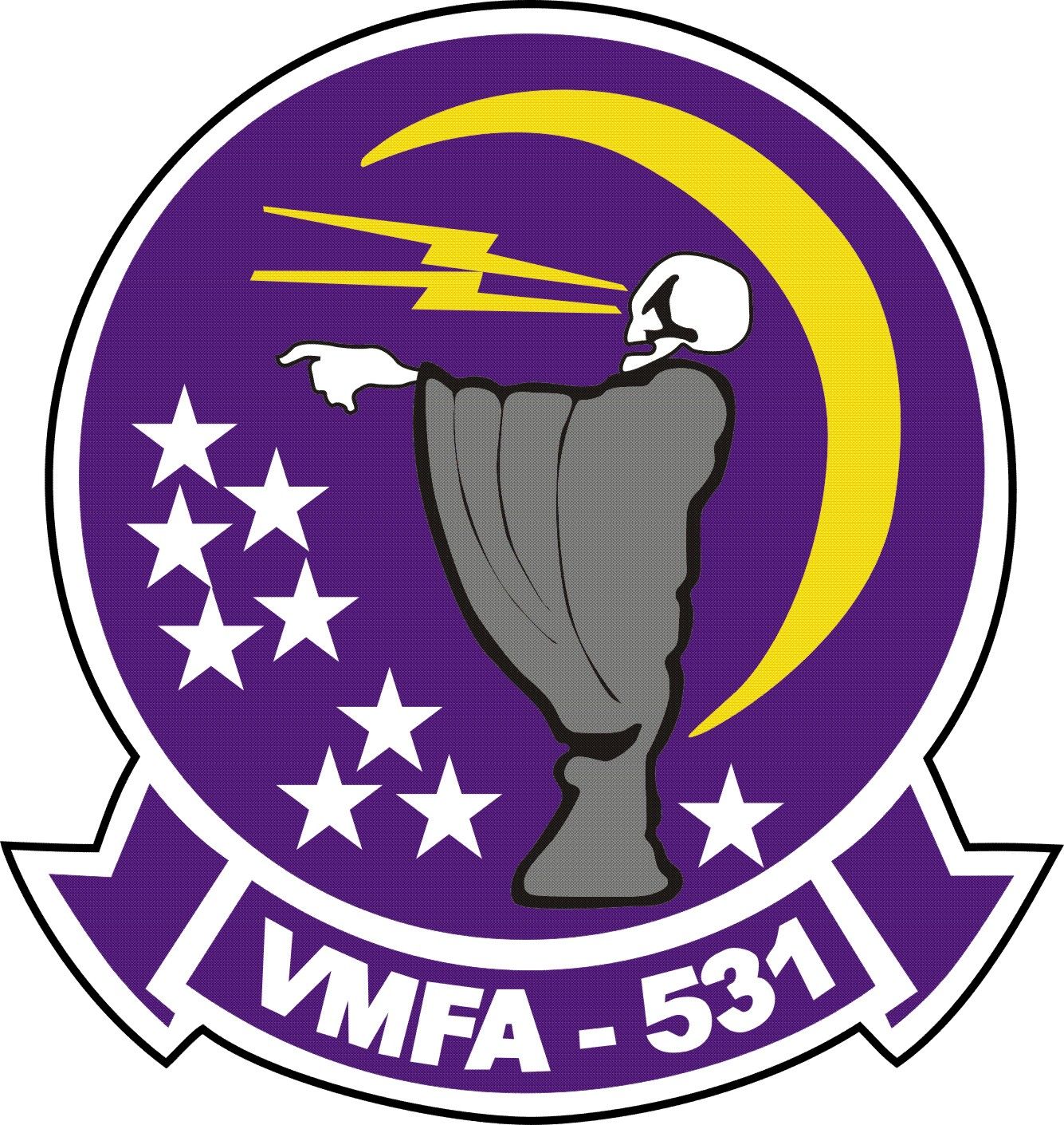 Marine Corps VMFA 531 Grey Ghosts Decal