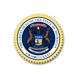 Michigan State Seal Vinyl Transfer Decal