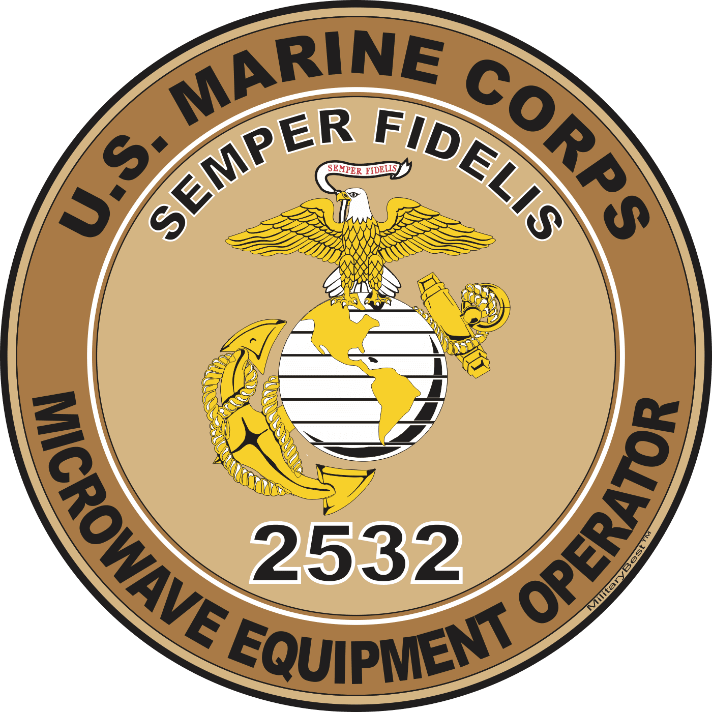 U.S.M.C. MOS 2532 Microwave Equipment Operator Decal