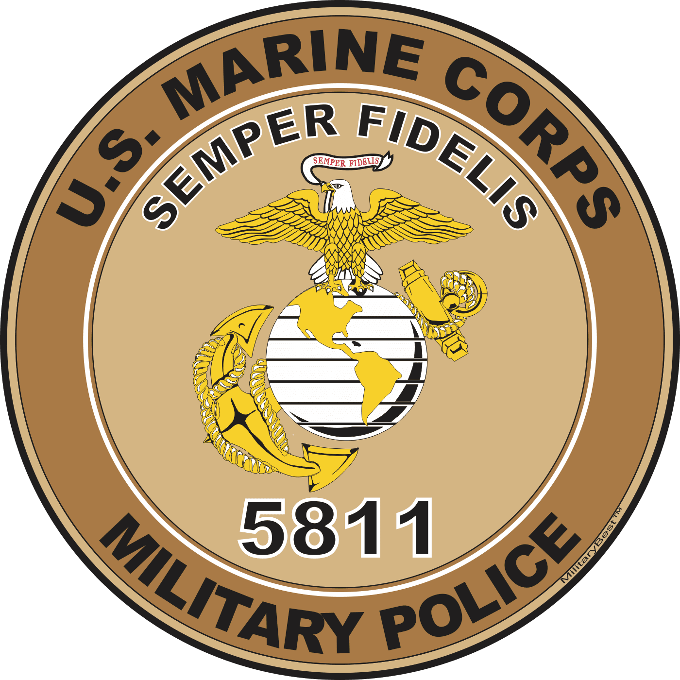 U.S.M.C. MOS 5811 Military Police Decal