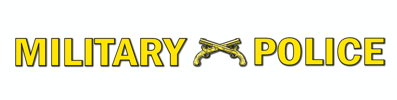 Military Police Window Strip Vinyl Transfer Decal