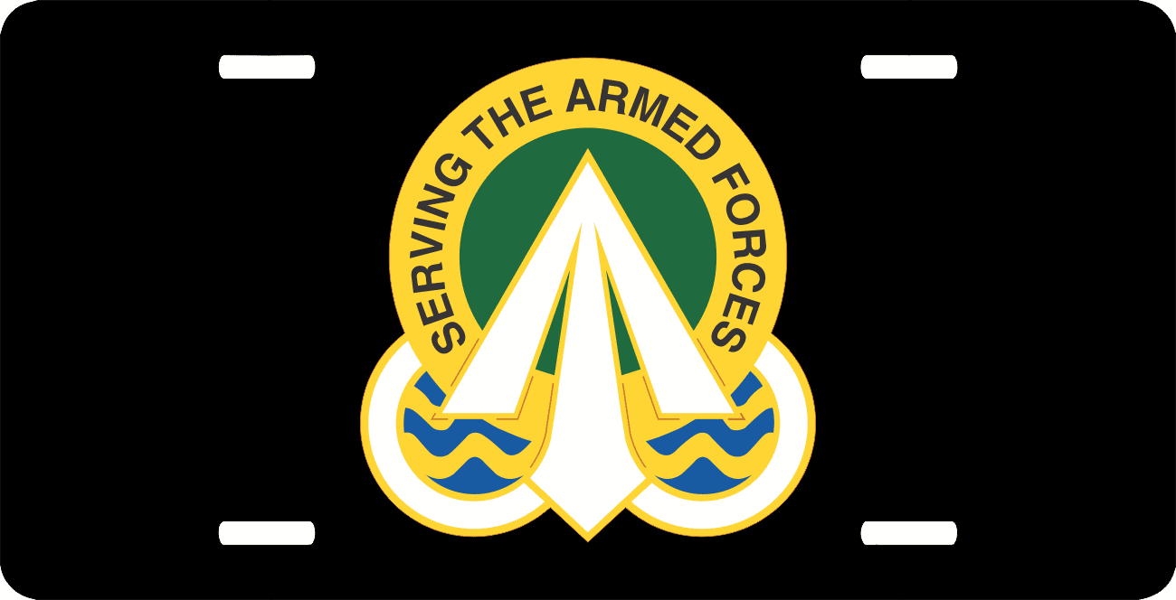 Military Traffic Management Command Unit Crest License Plate
